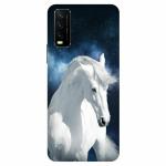 Buy Voleano back cover for Vivo Y20, White, Horse, Rearing, sky, Ghoda ...