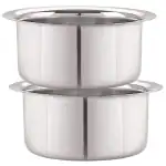Buy SHINI LIFESTYLE Stainless Steel Bhagona, Patila, Steel Pateli, Milk ...