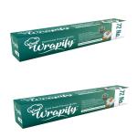 Buy WRAPIFY 72 No. Disposable Silver Aluminium Foil Roll for Food Wrapping Delivery - Pack Of 2 ...