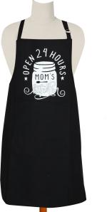 Buy Crazyweaves Printed Cotton Black Kitchen Aprons (XXL) Online at ...