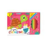 Buy Cute Toddlers Fun Colouring Book with 6 Colour Pencils | Art and ...