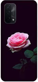 Buy Zepboom Oppo A74 5G, Cph2263 Pink Plastic Rose Flower Printed Dual ...