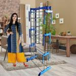 Buy TNC STAINLESS STEEL RUST FREE DOUBLE POLL CLOTH DRYING STAND__RACK ...