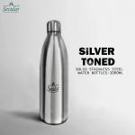 Buy Secular Brand Silver Toned Solid Stainless Steel Water Bottles ...