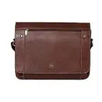 Buy KRUGER - BRENT Cronus Genuine Leather Men Women Brown Messenger ...