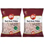 Buy Double Horse Organic Red Aval 500g x 2 Organic Red Rice | Poha ...