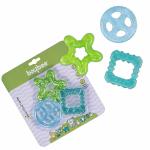 Buy Baybee Blue Silicon Natural Baby Teether (3-8 M) 3 pcs Online at ...