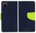 Buy AmericHome Realme C11, Model RMX2185 Blue Artificial Leather, Cloth ...