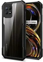 Buy mFoniscie Realme 8i Transparent, Black Polycarbonate Mobile Back ...