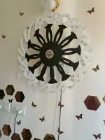 Buy URJA Wheels 24 inch Wooden Home Decor Kinetic Sculpture for Home ...