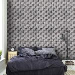 Buy OREN EMPOWER Grey Polyvinyl Chloride Multipurpose Brick Pattern Diy ...