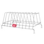 Buy Unify Stainless Steel Plate Rack/Utensil Rack/Lid Holder with 10 ...