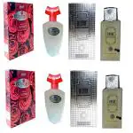 Buy OMSR 2 Rose and 2 Havoc Perfume 100ML Each (Pack of 4) Online at ...
