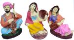 Buy Gw Creations Multicolor Polyresin Decorative Showpiece - Sitar ...