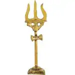 Buy SoilMade Trishul With Stand Golden Colour Size Approx 8 CM Online ...