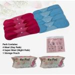 Buy Re:pad Reusable Sanitary Pads for Women - Pack of 8 (4 Maxi Pink ...