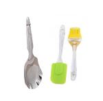 Buy URBAN BUY Stainless Steel Kitchen Tools Rice Panja With Big Spatula ...