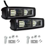 Buy AllExtreme 6 inch 12 LED Dual Row Fog Light Bar with Spot Beam for ...