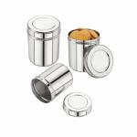 Buy Neelam Stainless Steel Deep Dabba/Storage Containers 450ml,600ml ...