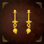 Buy arch fashion Traditional Gold Platted Maharashtrian Bugadi Earrings Collection ERG2078 ...