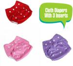 Buy MOM & SON Boys and Girls Pink, Purple, Red Cotton (Pack of 3) Baby ...