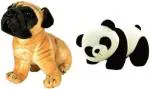 Buy LVS TOYS Soft Lovable Hugable Teddy Combo Panda and Huch Dog Teddy ...