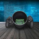 Buy Urban Sajavaat 3D Black Game over Controller Ceramic Mug - 350 ml Online at Best Prices in ...