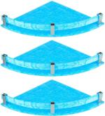 Buy STIMULUS Stylish Wall Mount Bathroom Corner Shelf 12X12 inch 3 PCS ...