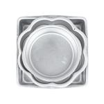 Buy BAKERS PARDISE Aluminium Cake Bread Mould of Shapes Square,Flower ...