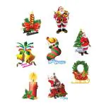 Buy Sticker Bazaar 3.9" by 5.1" Pack of 8 Christmas Mini Cutout ...