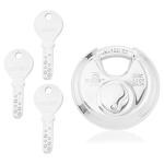 Buy Voltizi Rust resistant Locks Key Disc Padlock (Silver, Stainless ...