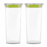 Buy Home Pro Green Plastic Unbreakable Storage Container 1500ml 2 ...