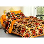 Buy PALANG SHOBHA Cotton sanganeri Jaipuri Bedsheet 141 TC Queen Size ...