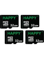 Buy Happy 32GB MicroSD Class 10 15 Mbps Memory Card Pack of 4 Online at ...