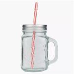 Buy Jay Gatrad Seller Jar with Handle Frosty Mason Jar with Strew and ...