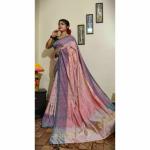 Buy Biswas Handloom Jarry Woven Tissue Silk Jacquard Jamdani Saree Online at Best Prices in ...