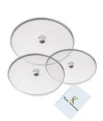 Buy Kuber Industries Silver Stainless Steel Multipurpose Net Lid Set ...