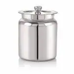 Buy MARWALL Stainless Steel Glossy Finish Oil Ghee Dani Container Pot ...