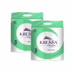 Buy Kressa 3Ply Toilet Paper - 8 Toilet Tissue Rolls x 300 Pulls(2400 ...