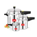 Buy Rasoiya Plus 5ltr + 3ltr + 2ltr Outer Lid Regular Base Aluminium ...