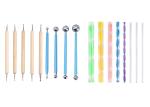 Buy KANBI(17pcs Complete Dot Mandala Set) Nail Art Dotting Marbleizing Tool Pen for Nail ...