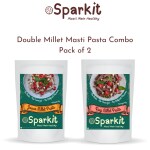 Buy Sparkit Masti Mein Healthy Jowar and Ragi Millet Pasta - Pack of 2 ...