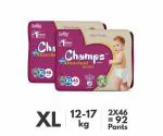 Buy Champs baby diaper high absorbent baby pant diapers - Extra Large ...