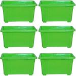 Buy DIGIONICS 14 Inch Green Jupiter Pot Plant Container Set (Pack of 6 ...