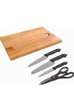 Buy Dwija Enterprise Rectangle Shaped Wooden Cutting Board with Set of ...
