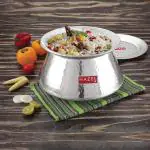 Buy HAZEL Aluminium Hammered Finish Handi With Lid Biryani Rice Cooking ...