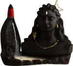 Buy FAMTURE Black Polyresin Smoke Adiyogi Back Flow Statue For Home ...
