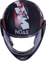 Buy Noax Red And Black Full Face Size Motorbike Helmet Pvc Size M Online at Best Prices in India ...