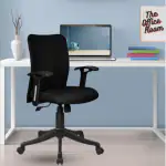 Buy The Office Room Gilma Medium Back Chair Black (Office/Study Chair ...