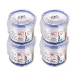 Buy JOYO 4side Locked Airtight Foodgrade Round Container 750 ml (Set of ...